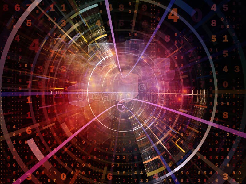 Acceleration of Integer Realm Stock Illustration - Illustration of ...