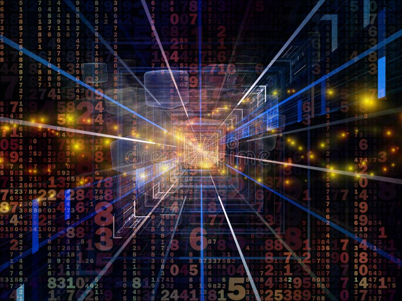 Acceleration of Integer Realm Stock Illustration - Illustration of ...