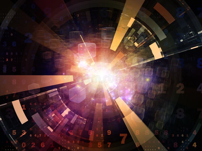 Acceleration of Integer Realm Stock Illustration - Illustration of ...