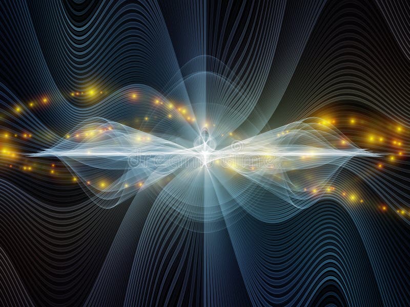 Acceleration of Light Waves Stock Illustration - Illustration of ...