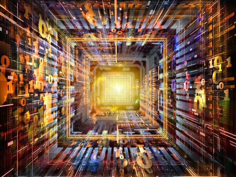 Acceleration of Numbers stock illustration. Illustration of background ...