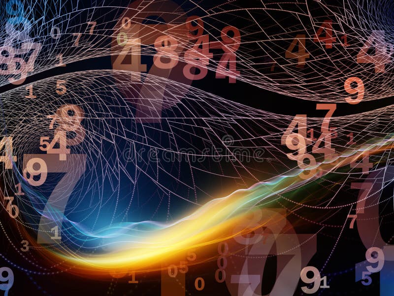 Acceleration of Space Geometry Stock Illustration - Illustration of ...