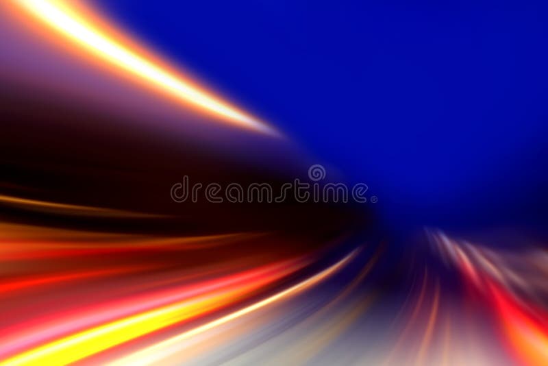 Abstract Night Acceleration Speed Motion Stock Photo - Image of ...