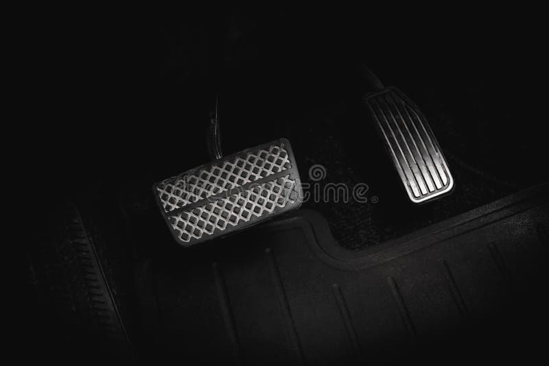 Accelerator and Brake Pedal Stock Photo - Image of break, automotive ...