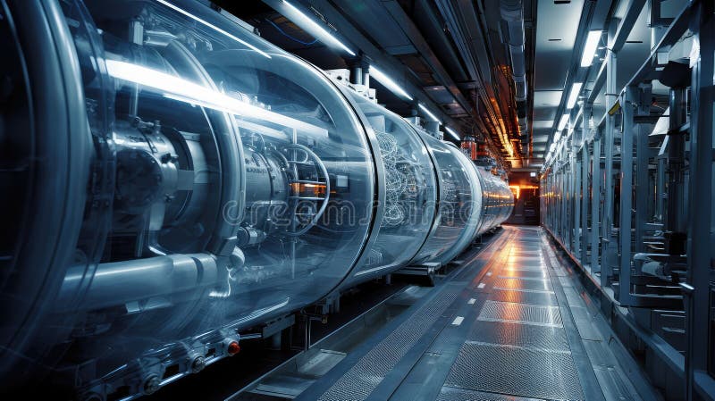 Accelerator physics grey stock illustration. Illustration of grey ...