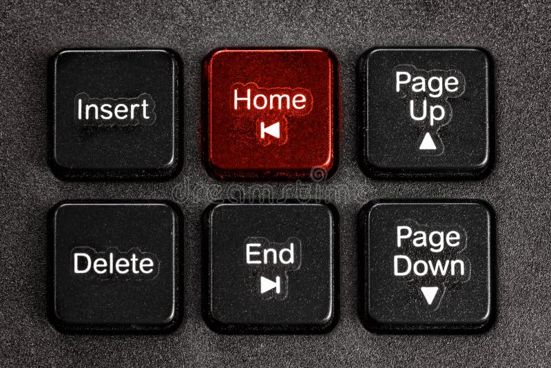 Accent Home Button of Keyboard Stock Image - Image of macro, minimalism ...