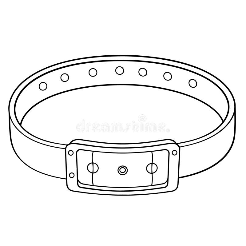 Accentuate Your Designs with a Sleek Belt Outline Icon Vector, Ideal ...