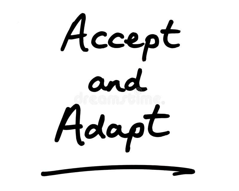 Accept Change stock illustration. Illustration of handwritten - 217897999
