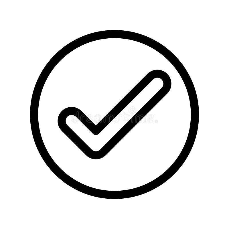 Accept, approved icon stock vector. Illustration of tick - 219805938