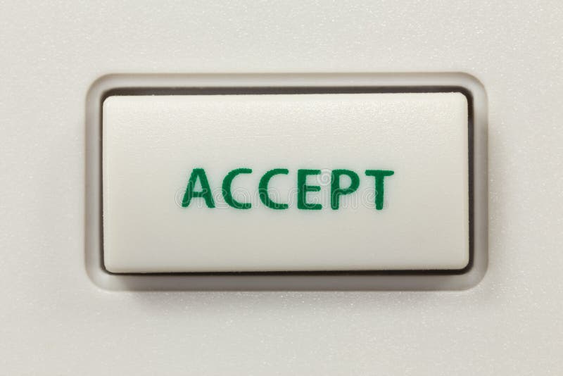 Accept Button Macro stock image. Image of electronics - 225952637