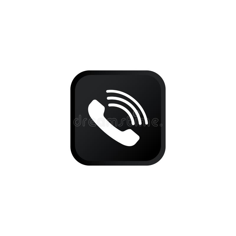 Accept Call, Ignore Call Icons on White Background. Isolated ...