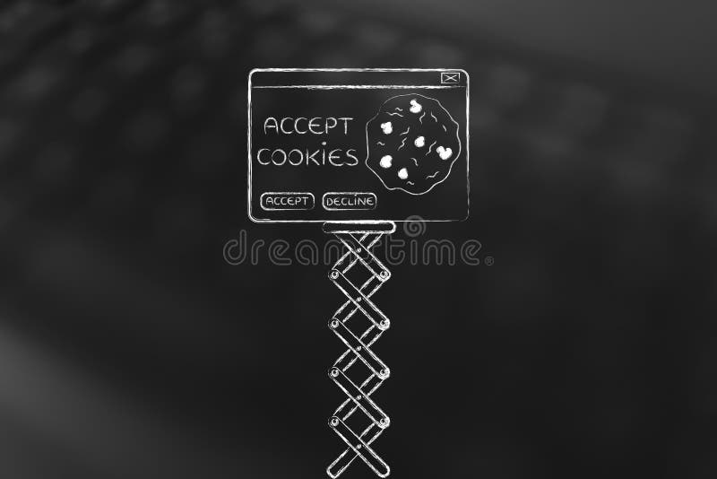 Accept All Cookies - Pictogram for Pop-up Window Stock Vector ...