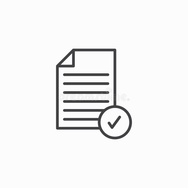 Accept Document Vecor Icon Set Stock Vector - Illustration of request ...