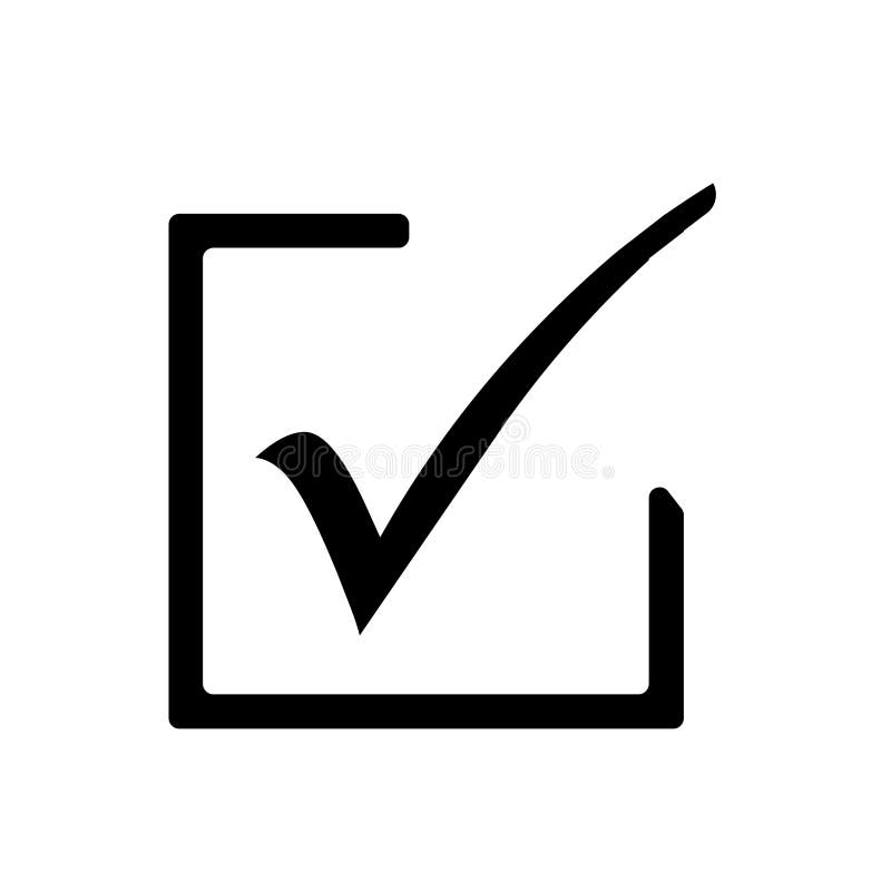 Accept Icon Vector Sign and Symbol Isolated on White Background Stock ...