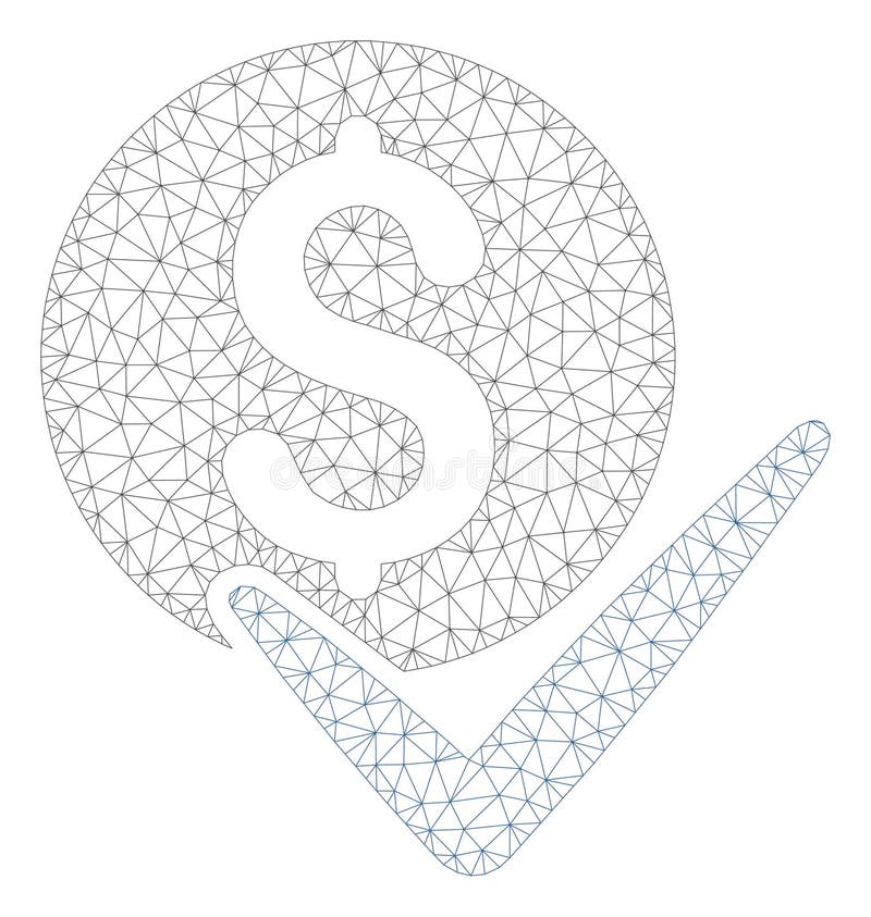 Accept Payment Polygonal Frame Vector Mesh Illustration Stock Vector ...