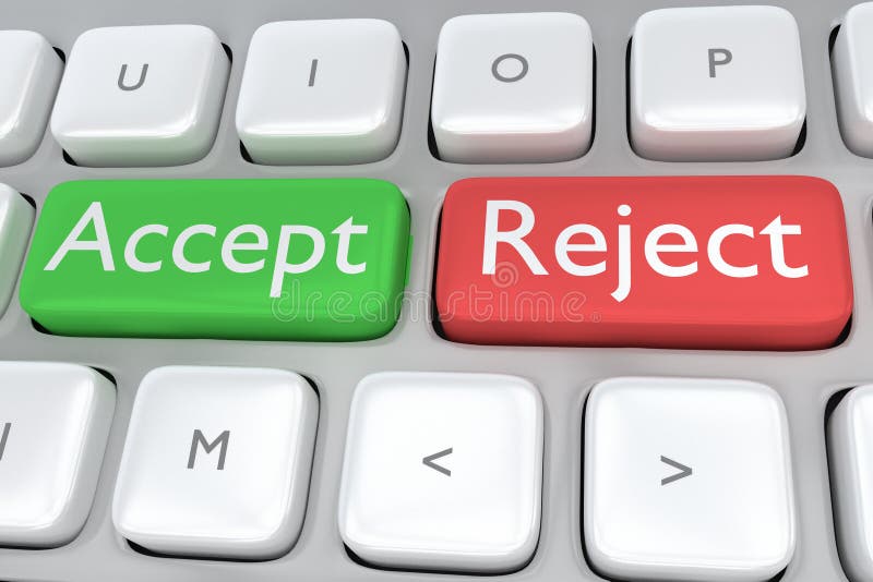 Accept/Reject concept stock image. Image of confirmation - 60434951