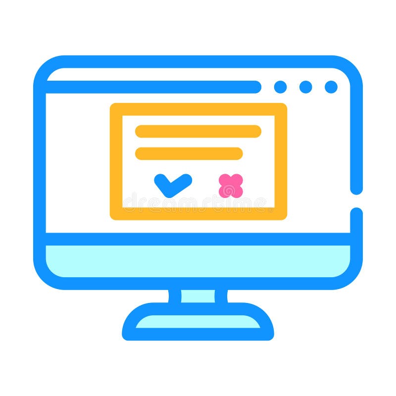 Accept or Reject Request of Operating System Color Icon Vector ...