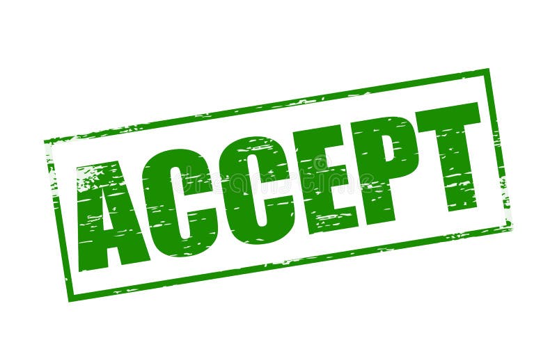 Accept stock illustration. Illustration of symbol, acknowledge - 108949378