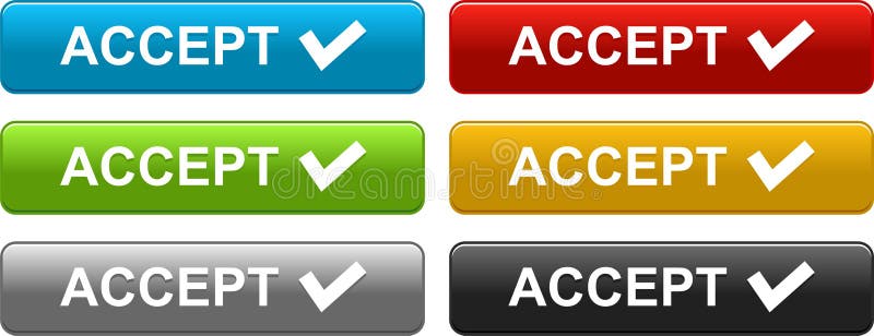 Accept Buttons Stock Illustrations – 5,038 Accept Buttons Stock ...