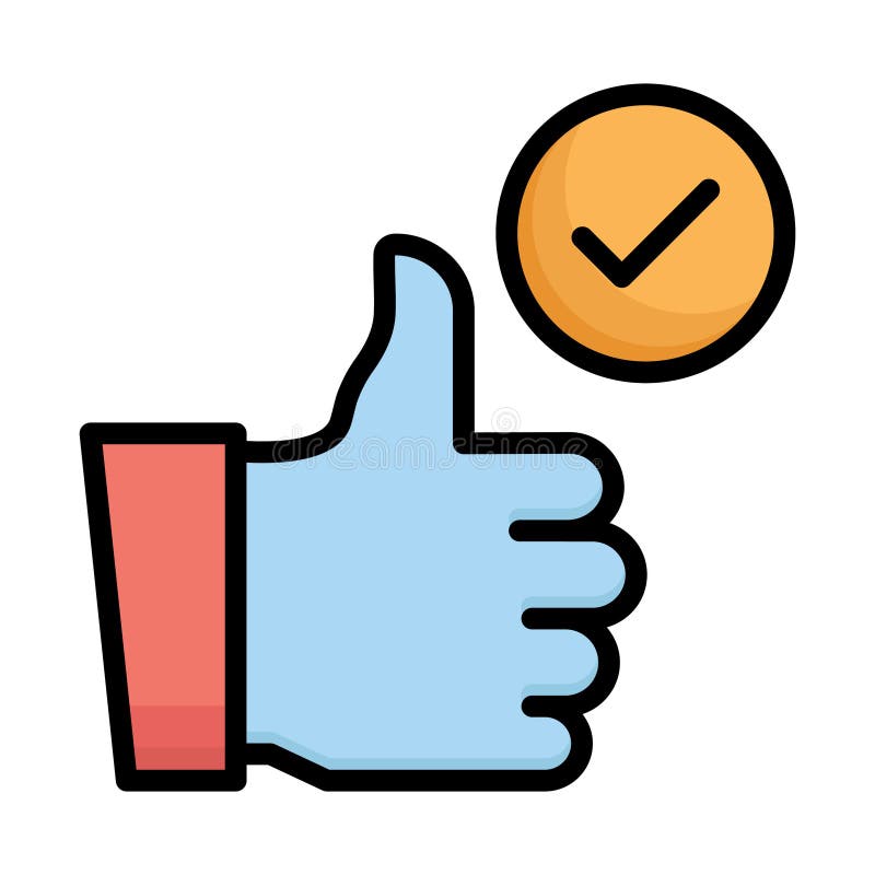 Acceptance Approved Vector Icon Which Can Easily Modify Stock Vector ...