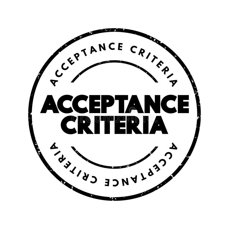 Acceptance Criteria Stock Illustrations – 132 Acceptance Criteria Stock ...