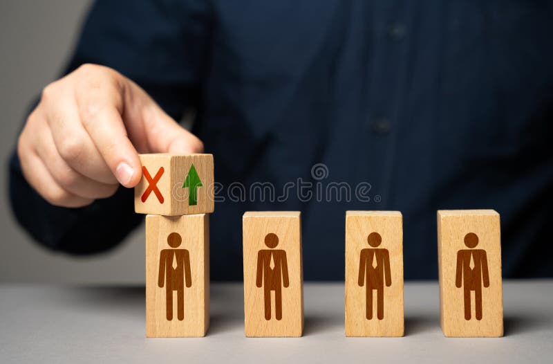 Acceptance or Rejection of a Candidate for a Job. Make a Decision Stock ...