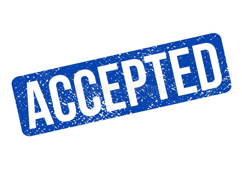 Accepted Grunge Rubber Stamp, Vector Illustration Stock Vector ...