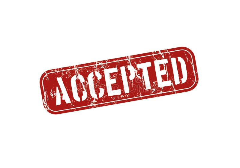 Accepted -red Rubber Stamp with Grunge Effect Stock Vector ...