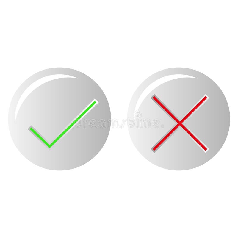 Accepted and Rejected, Tick and Cross, Approved and Rejected, Correct ...