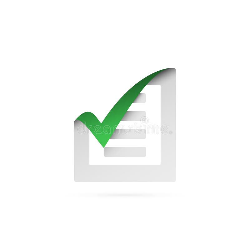 Accepting Document Icon. Flat Illustration of Accepting Document File ...