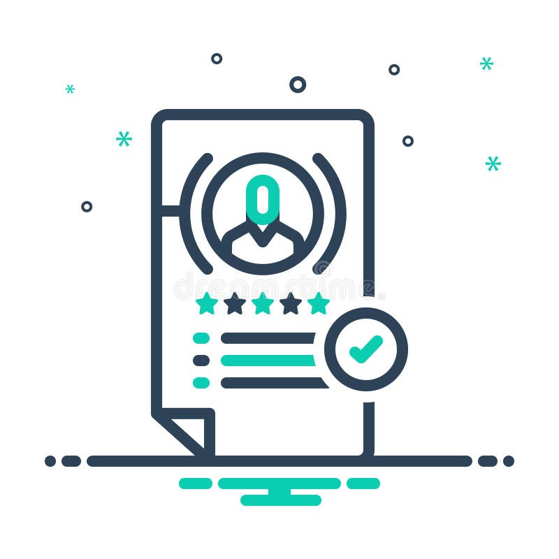 Mix Icon for Accepting, Submit and Paperwork Stock Vector ...