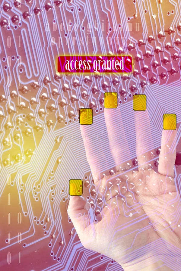 Access Granted stock illustration. Illustration of circut - 115347