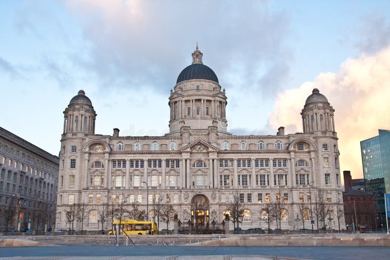 Centro De Ciudad De Liverpool - Antena Imagen de archivo - Imagen de ...