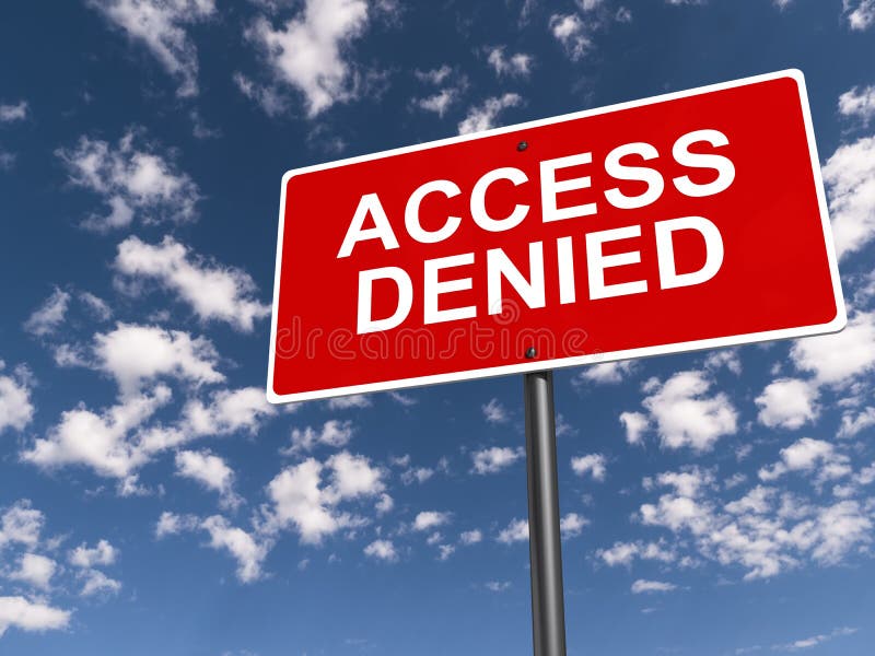 Acceso negado stock de ilustración. Ilustración de acceso - 103991399