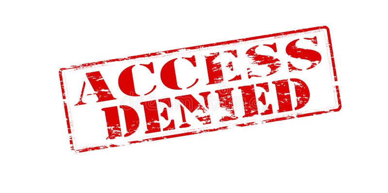 Acceso negado stock de ilustración. Ilustración de sello - 92046935