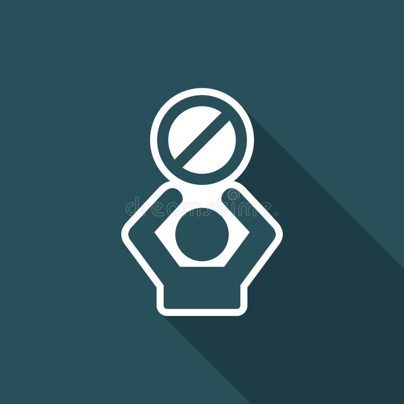 Acceso Negado - Icono Del Web Del Vector Ilustración del Vector ...