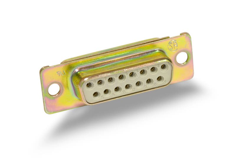 Conector serial foto de archivo. Imagen de cable, enchufe - 4205072