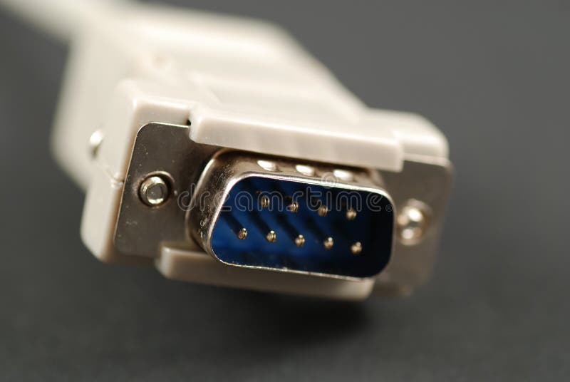 Conector serial foto de archivo. Imagen de cable, enchufe - 4205072