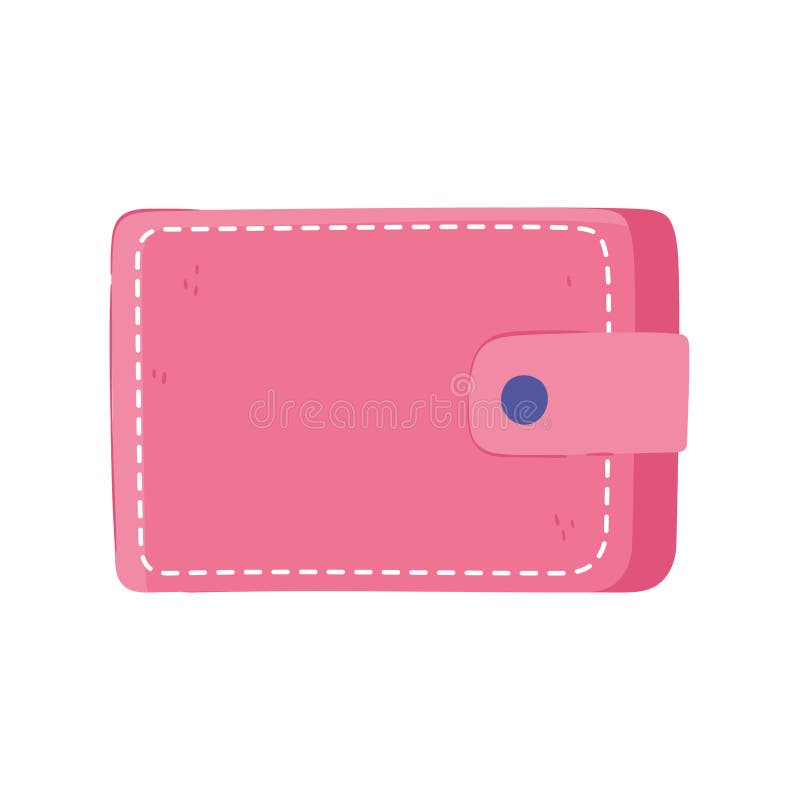 Accesorio de cartera rosa stock de ilustración. Ilustración de carpeta ...