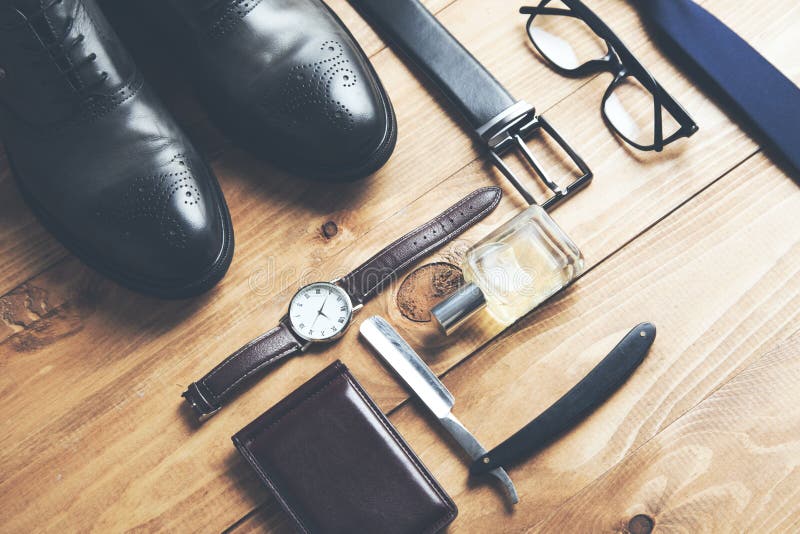 Accesorios Diferentes Para Hombres Foto de archivo - Imagen de ...