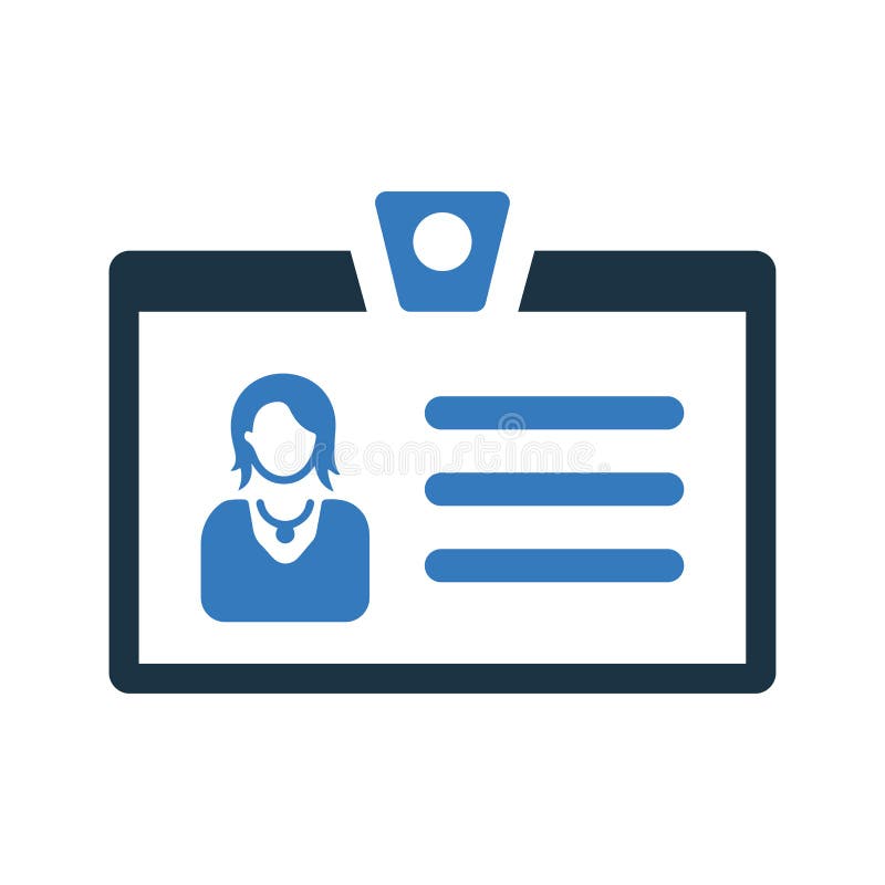 Access Card Account, User Data Icon. Vector Graphics Stock Vector ...