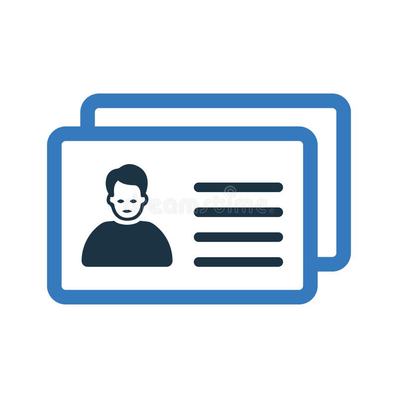 Access Card, Personal Icon. Simple Editable Vector Illustration Stock ...