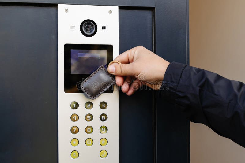 Access Chip: Smart Technology for Modern High-rise Building Entry Stock ...