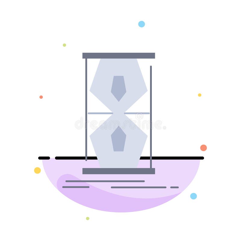 Access, Clock, Early, Sand Clock, Time Flat Color Icon Vector Stock ...