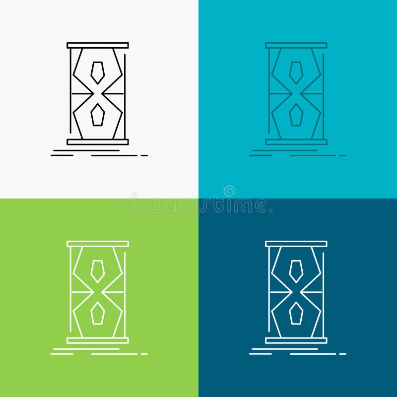 Access, Clock, Early, Sand Clock, Time Icon Over Various Background ...