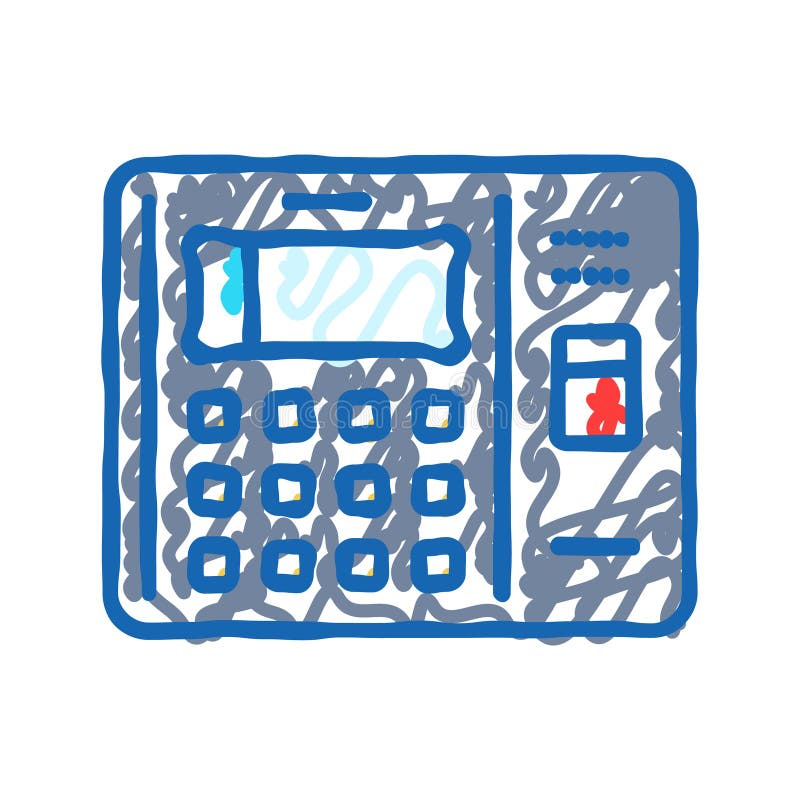 Access Control Biometric Icon Doodle Illustration Stock Vector ...