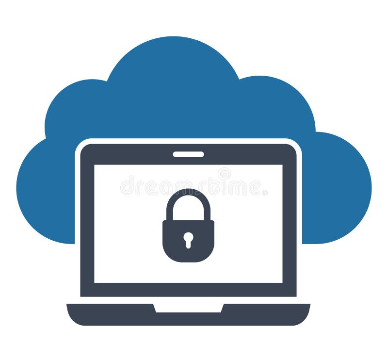 Access Control Cloud Glyph Isolated Vector Icon Which Can Easily Modify ... Access Control Cloud Glyph Isolated Vector Icon Which Can Easily Modify ...