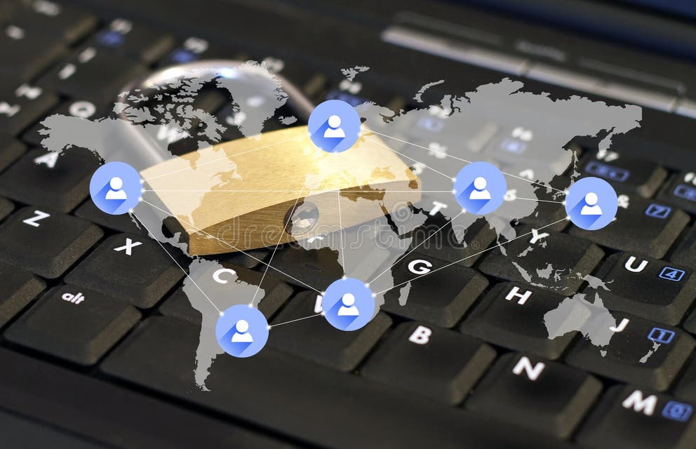 Access Control and Global Network and Security Stock Image - Image of worldwide, world: 276225675