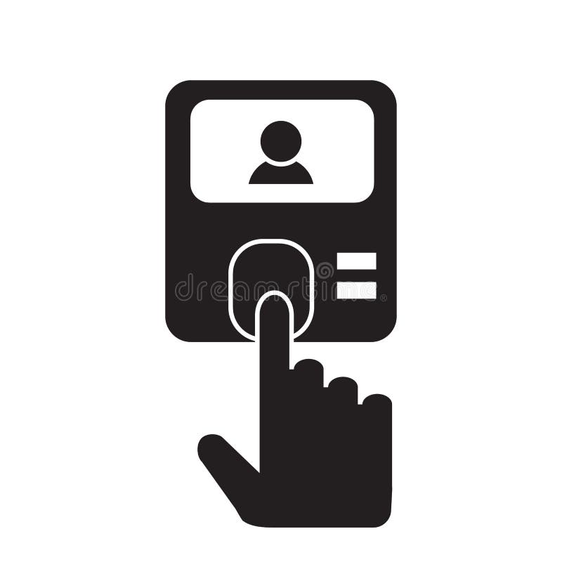 Access Control Icon on White Background. Access Control Sign. Flat ...