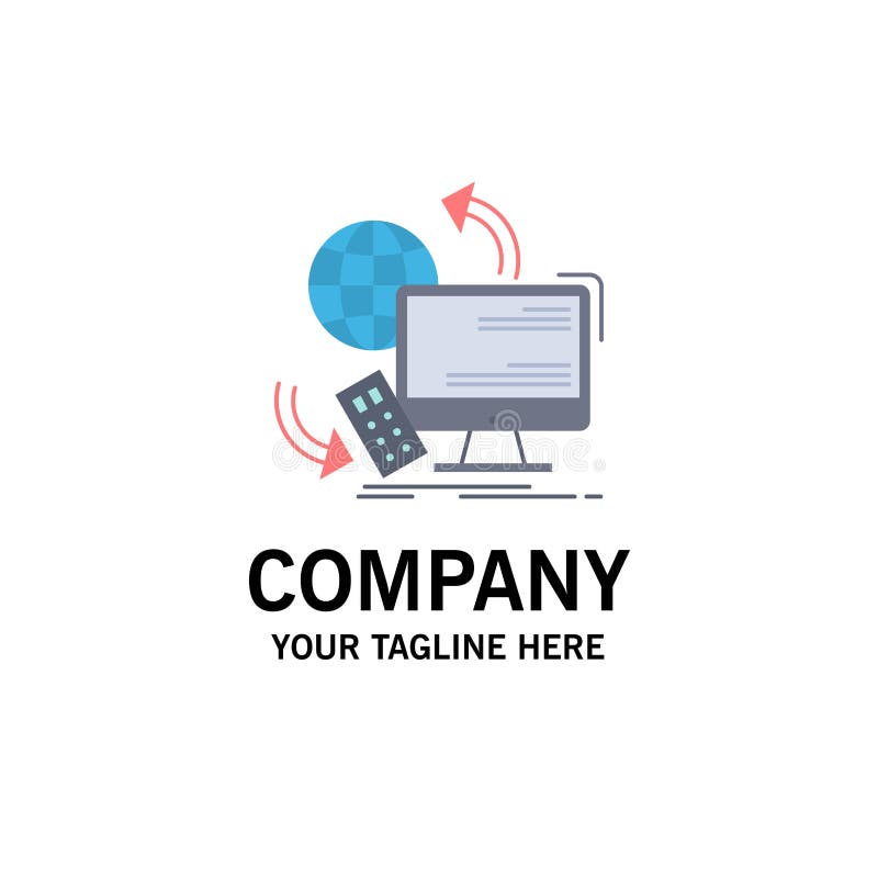 Access, Control, Monitoring, Remote, Security Flat Color Icon Vector ...